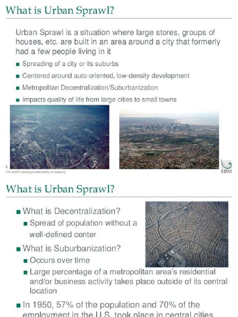 Urban Sprawl | PDF