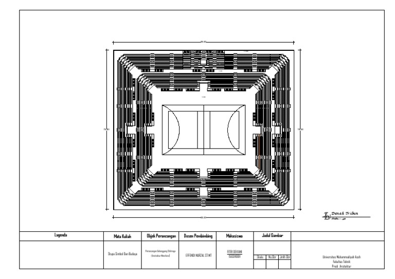 Denah Tribun Gor | PDF