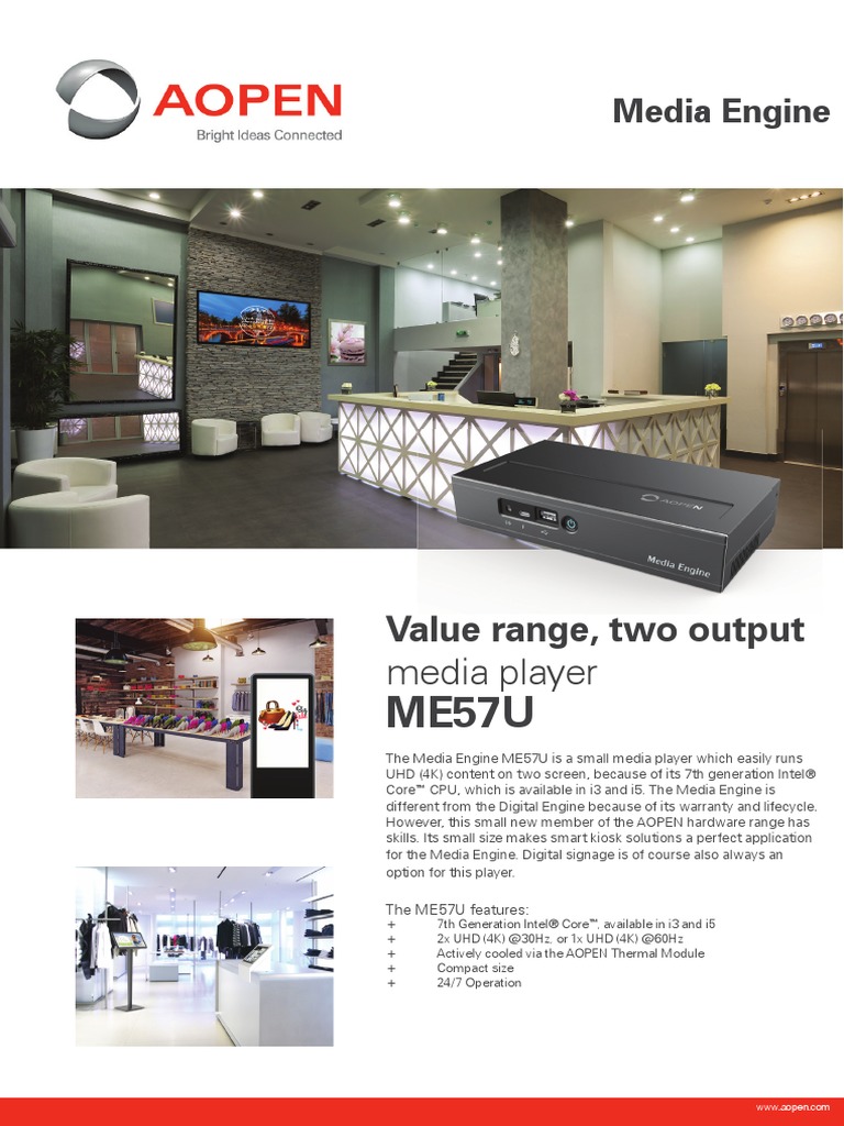 AOPEN Preliminary Specsheet ME57 | PDF | Consumer Electronics ...