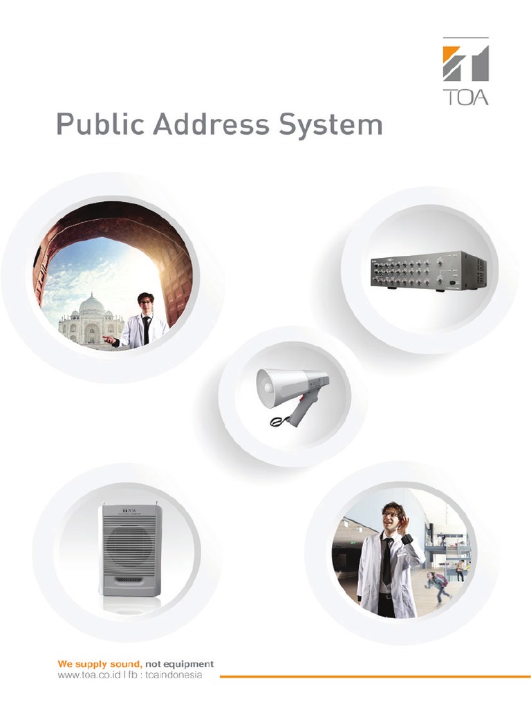 TOA Public Address System Catalog | PDF | Loudspeaker | Microphone