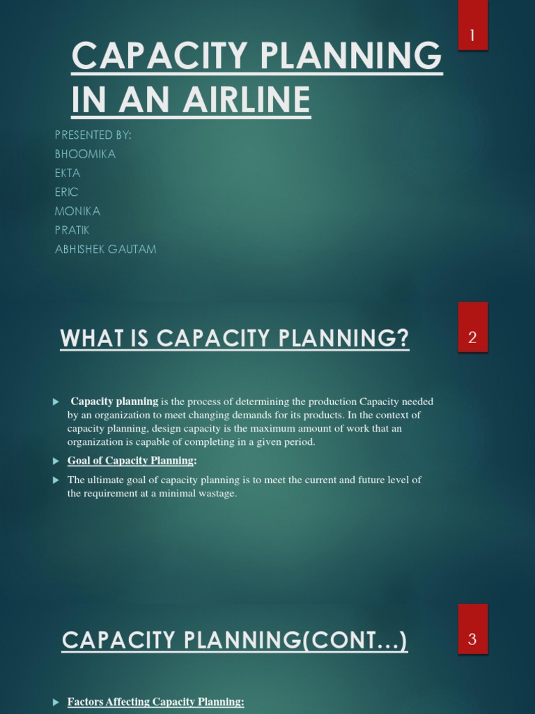 Capacity Planning in An Airline | PDF | Airlines | Demand