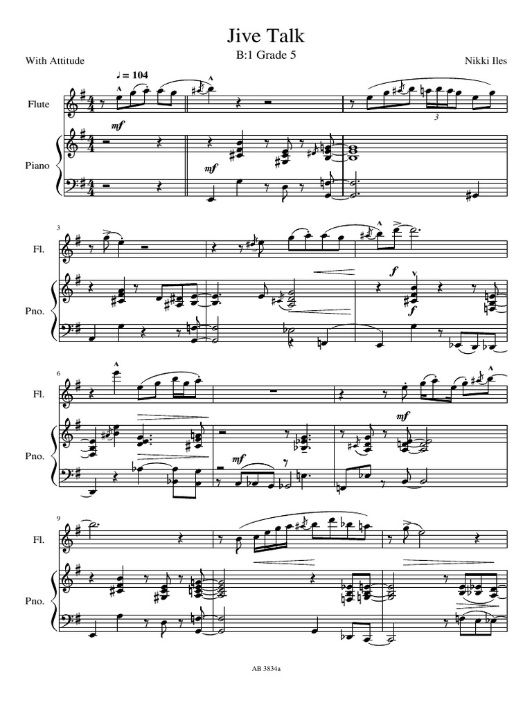 Jive Talk ABRSM Grade 5 | PDF | Music Education