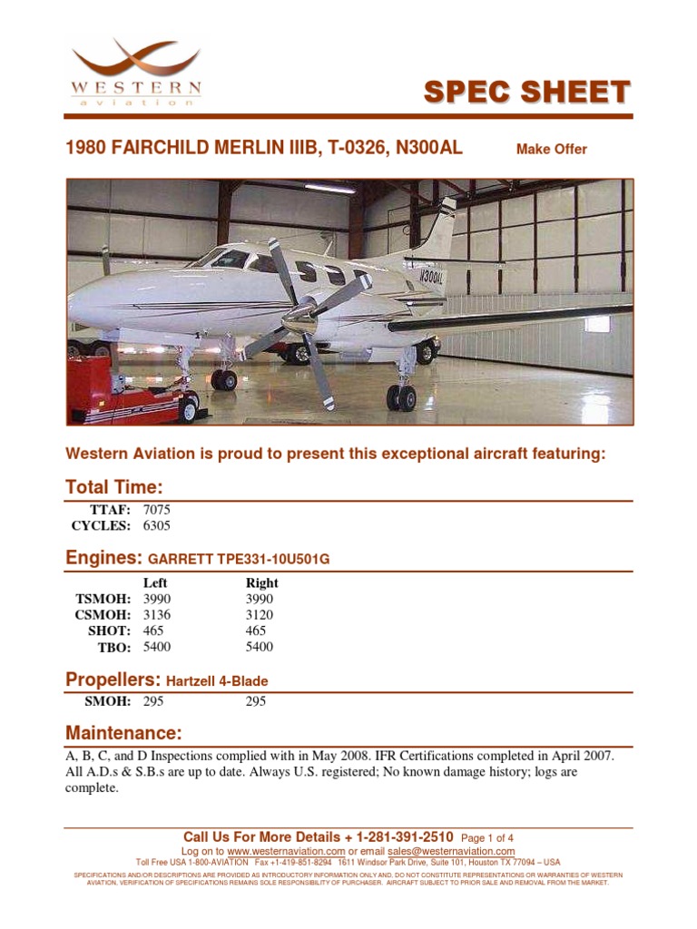 Merlin IIIB 1980 | PDF | Aerospace Engineering | Transport