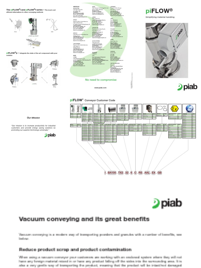 Rev04 en Brochure Piflow | PDF | Vacuum | Pump
