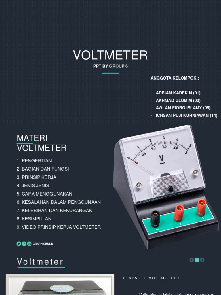 Fungsi dan Cara Kerja Voltmeter | PDF