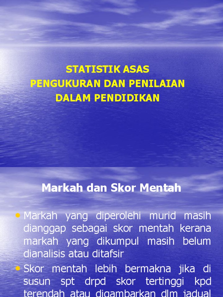 Statistik Asas | PDF