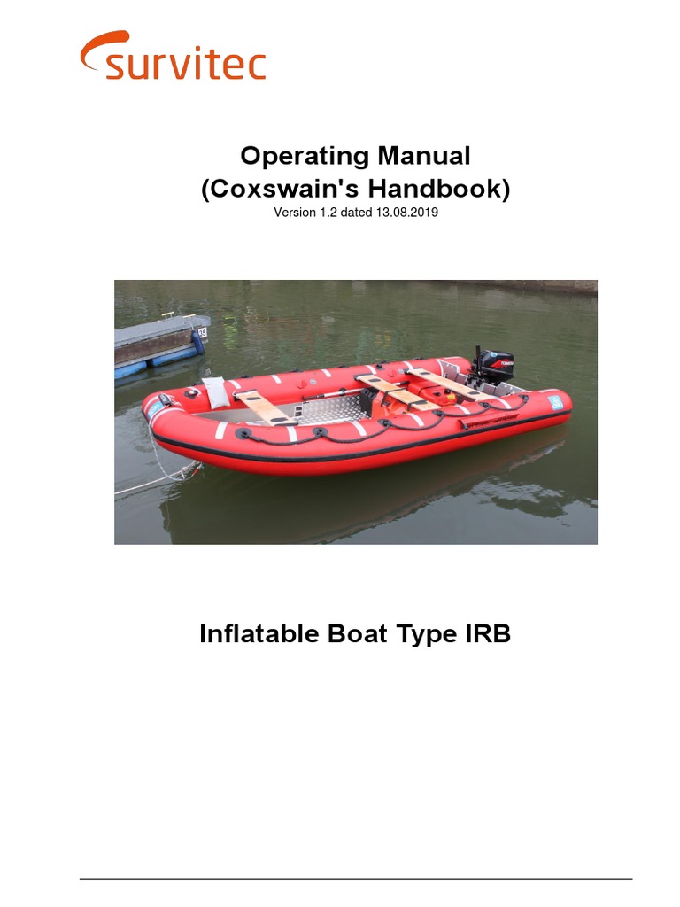 User Manual - SOLAS - Rescue - Boat - Type - IRB - EN - 20190813 PDF ...