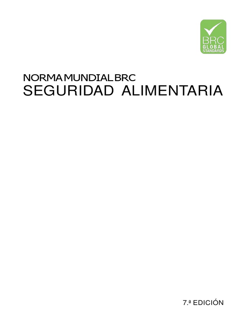 Norma BRC PDF | PDF | Análisis de Riesgo y Puntos Críticos de Control ...