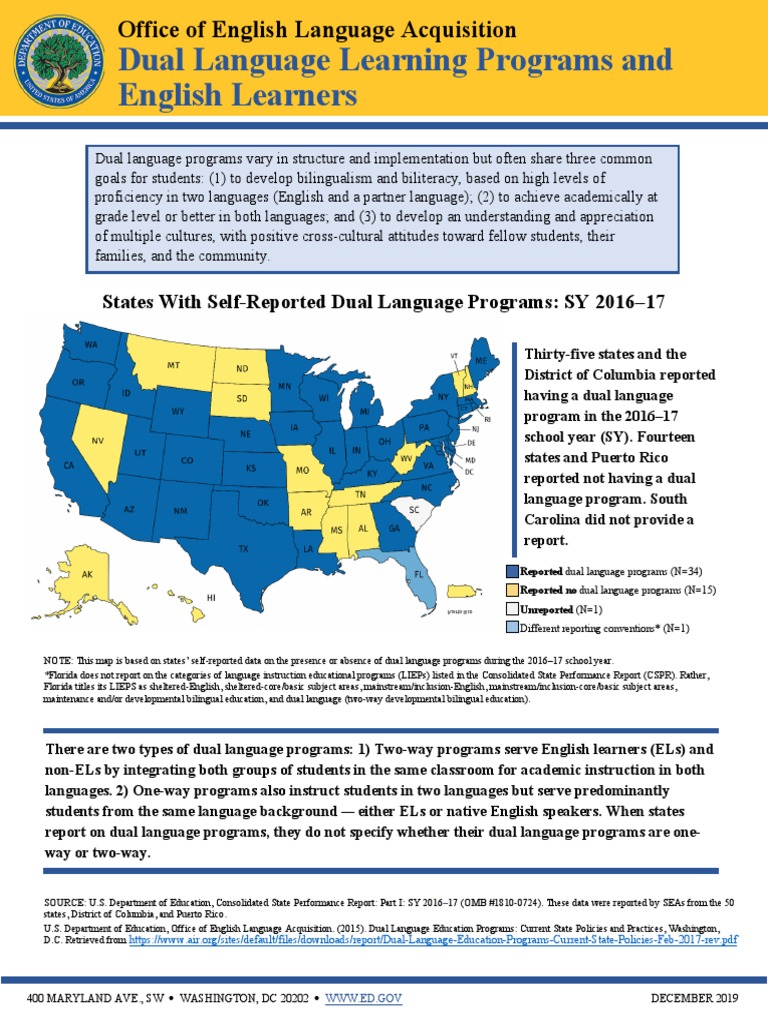 Dual Language Programs | PDF | Languages | Language Arts & Discipline