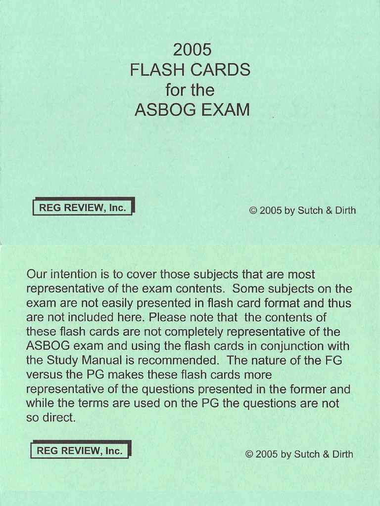 ASBOG Flash Cards | PDF | Sedimentary Rock | Rock (Geology)