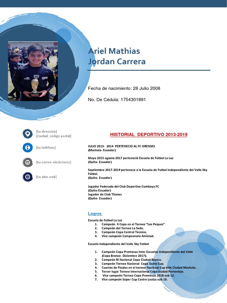 Ariel Mathias | PDF | Ecuador | Asociación de Futbol