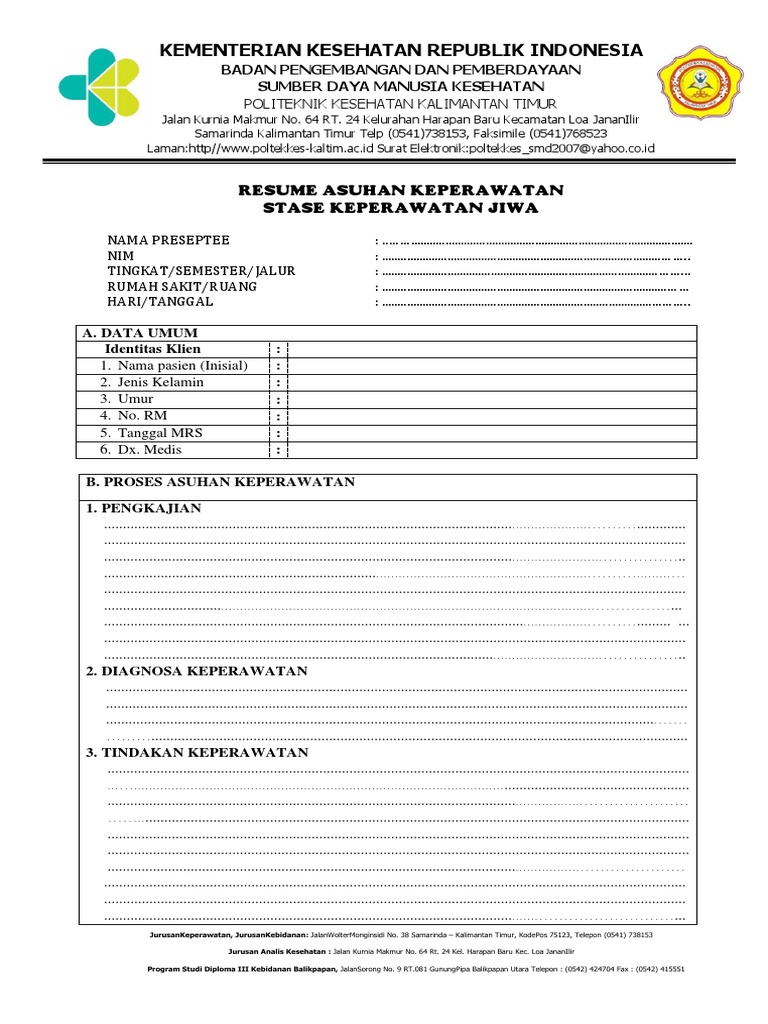 Resume Askep Jiwa Singkat | PDF