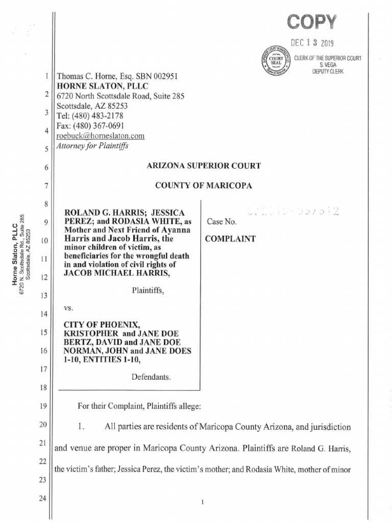 Jacob Harris Complaint | PDF