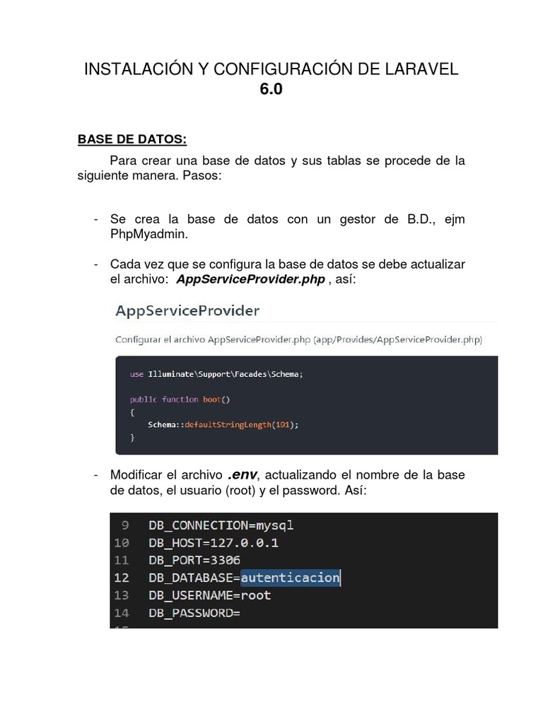 Instalacion Y Configuracion Laravel | PDF | Archivo de computadora ...