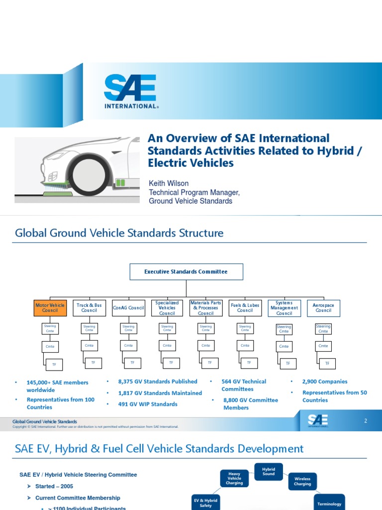 SAE Standards | PDF | Electric Vehicle | Vehicle Technology