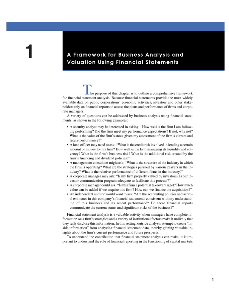 Business Valuation Using Financial Statements | PDF | Finance & Money ...