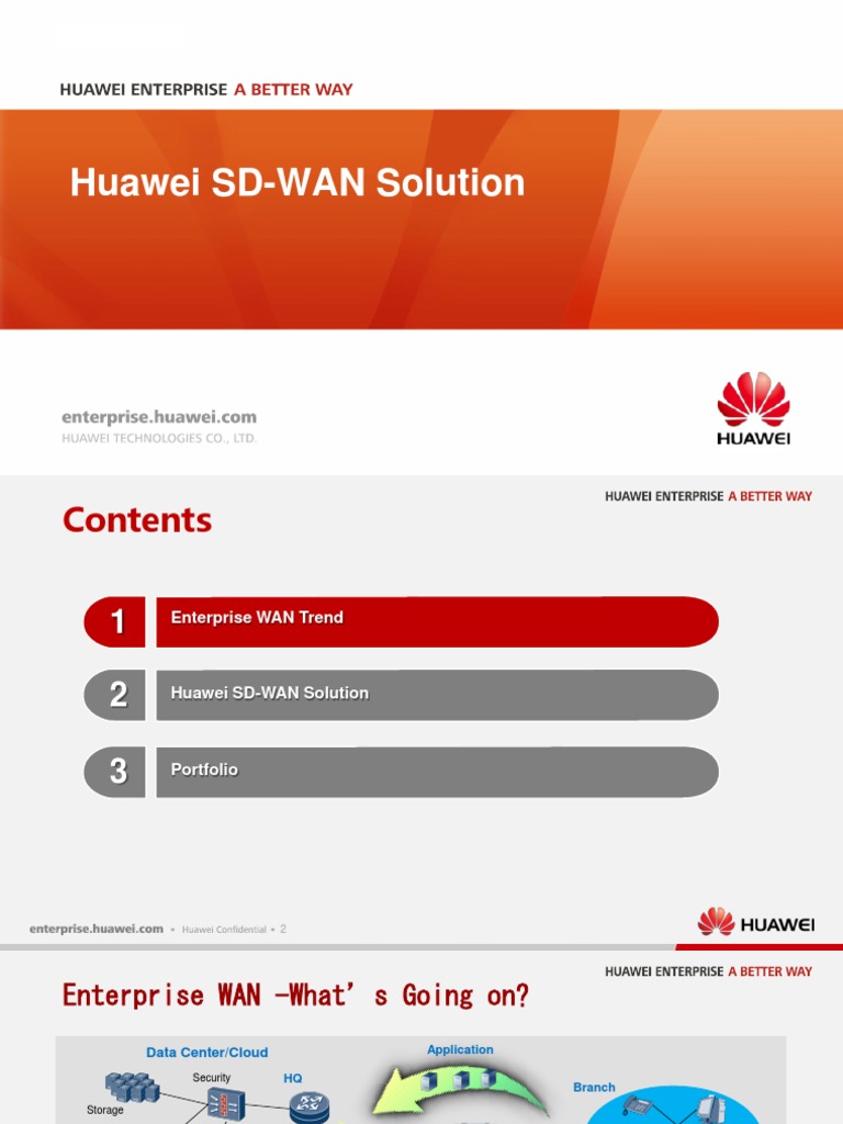 Huawei SD-WAN Solution v1.0 (Traning Material) | PDF | Virtual Private ...