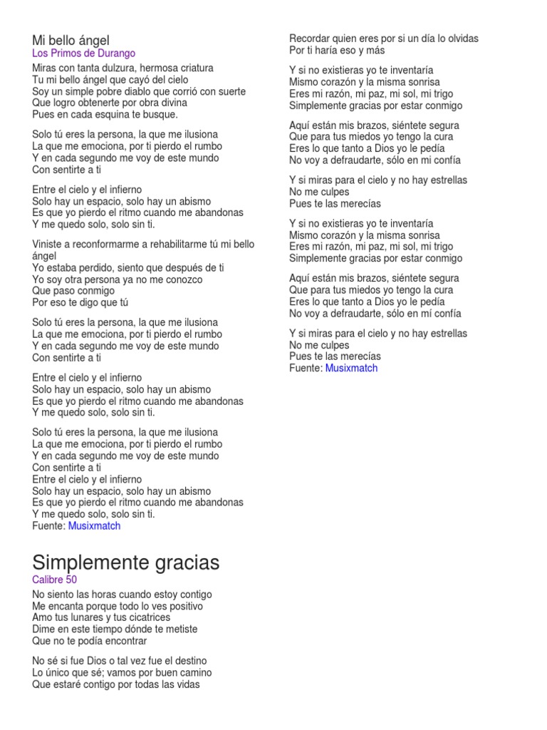 Mi bello ángel | PDF