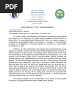 Narrative Report On Nutrition Month | PDF | Learning | Schools