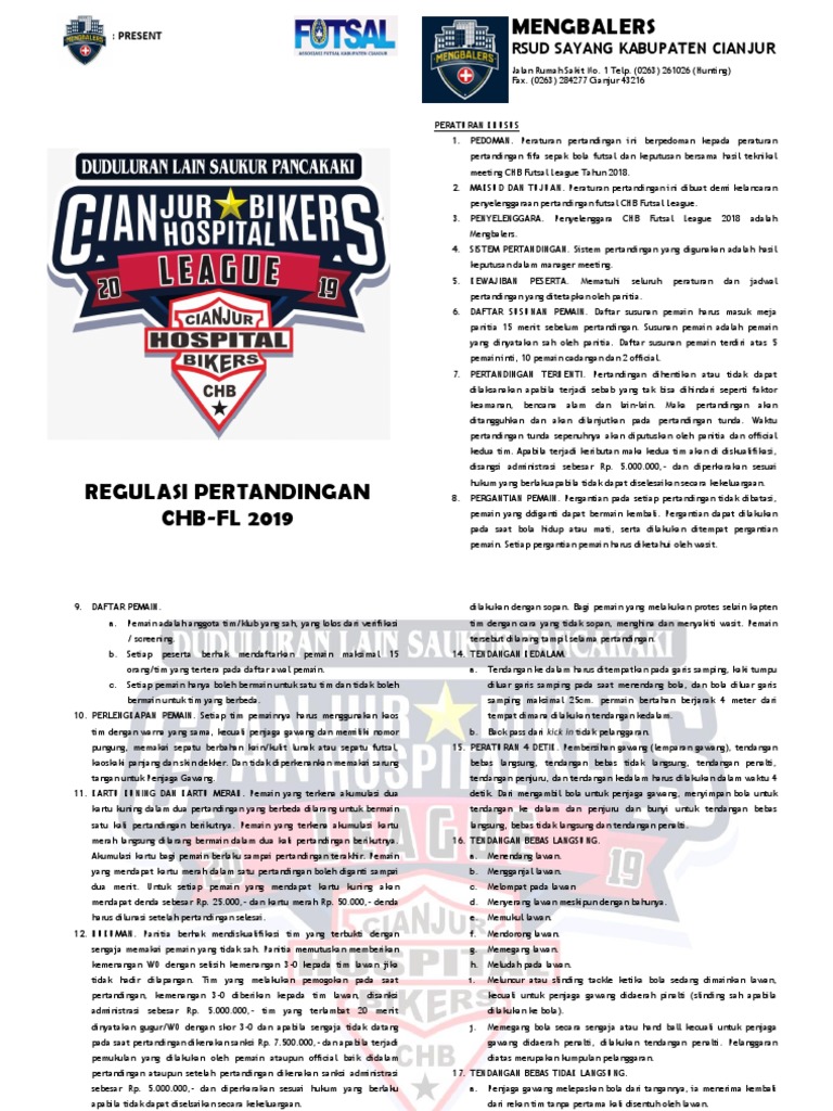 Rules Futsal | PDF