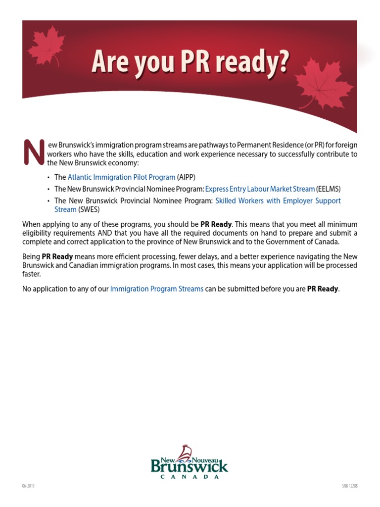 New Brunswick - PNP | Download Free PDF | International English ...