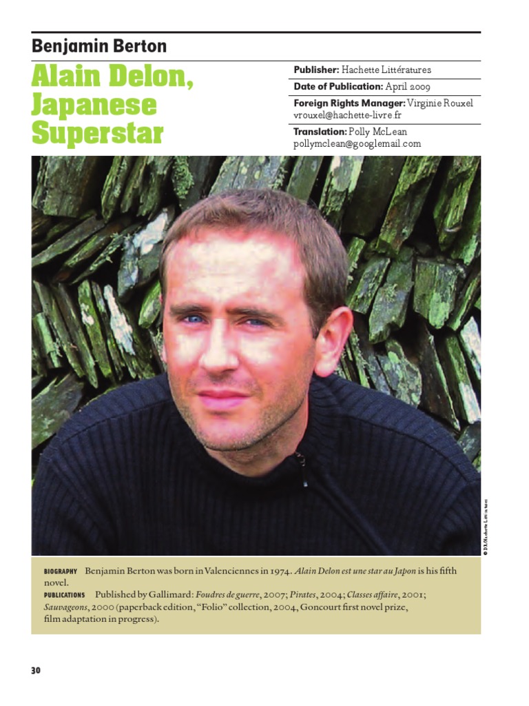 Alain Delon, Japanese Superstar: Benjamin Berton | PDF