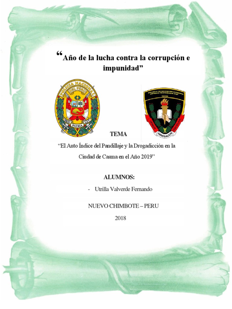 Pandillaje y Drogadiccion | PDF | La dependencia de sustancias | Drogas