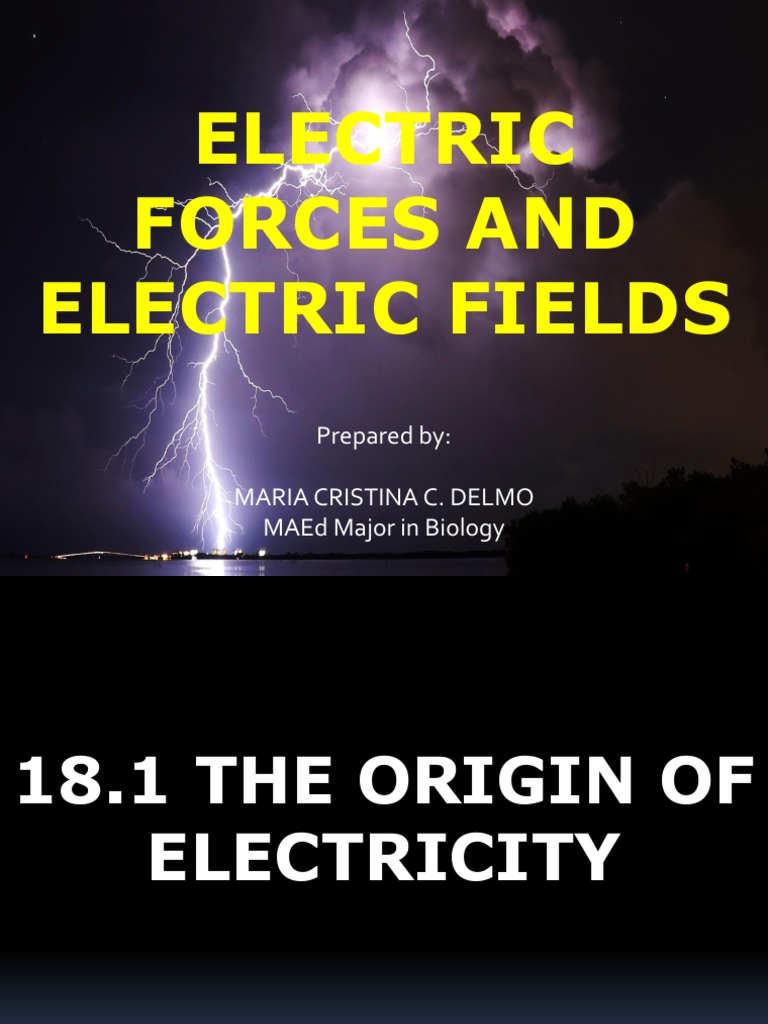 Electric Forces and Electric Fields-Final Report in Physics For ...