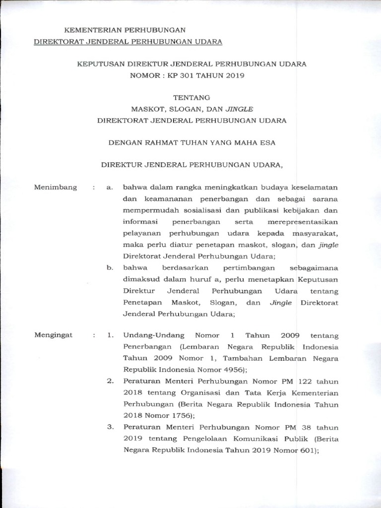Kp 301 Tahun 2019 Pdf Pdf