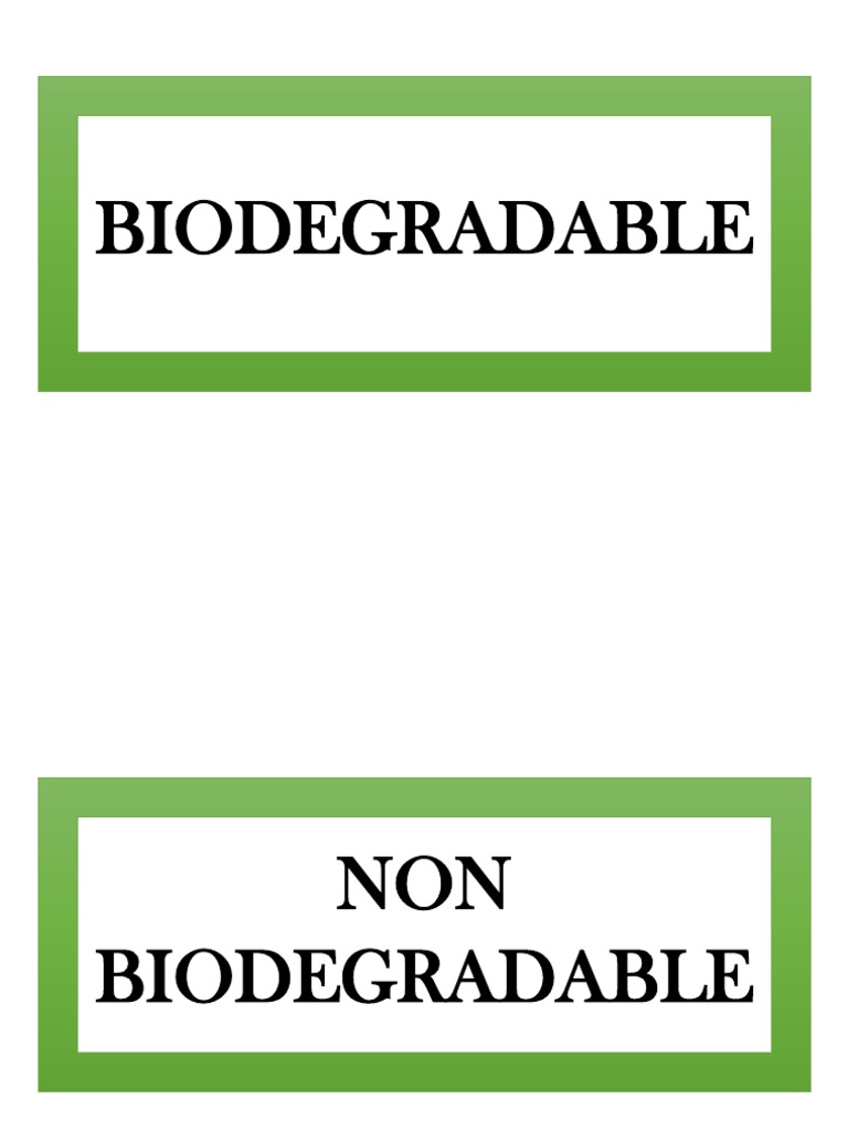 Biodegradable signage store