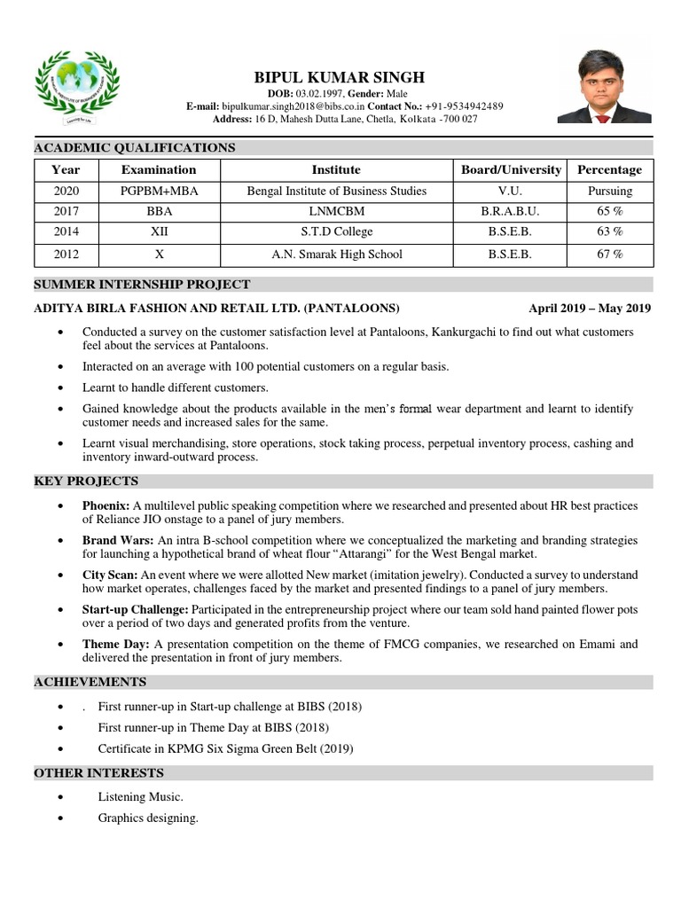 Bipul Kumar Singh - Resume | PDF | Microeconomics | Economies