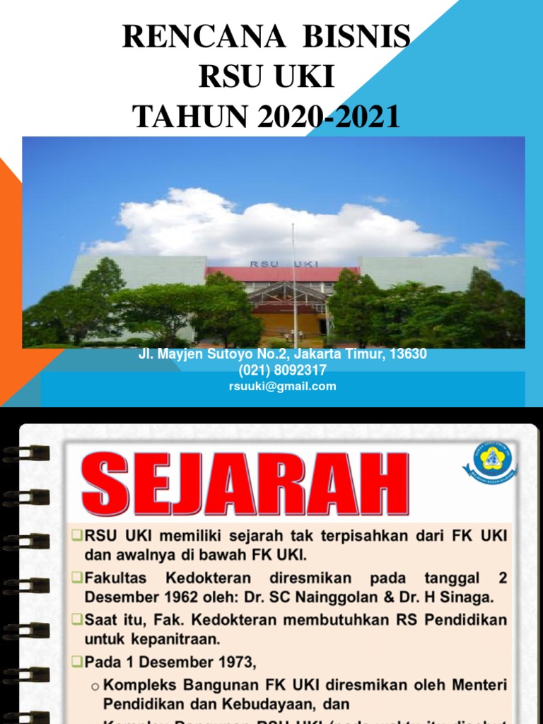 Bisnis Plann RS UKI | PDF