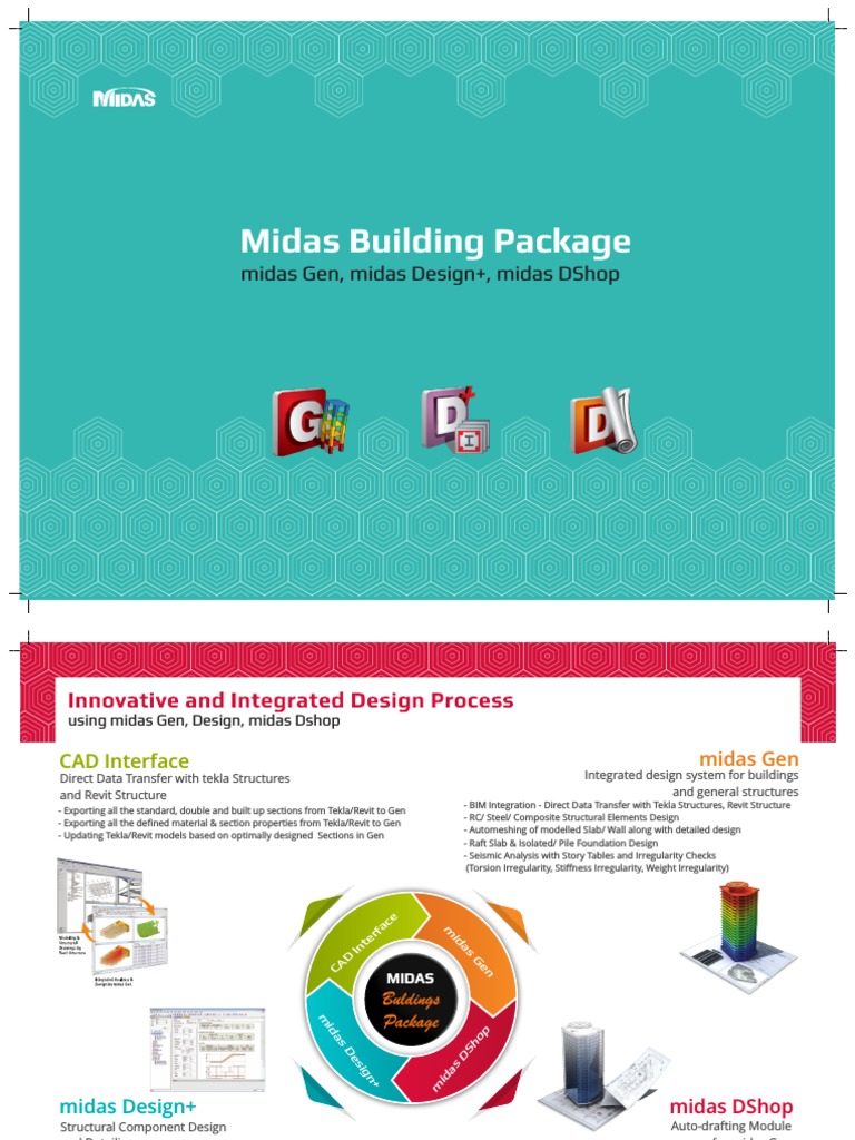 Midas Gen - UAE Flyer PDF | PDF | Autodesk Revit | Structural Engineering