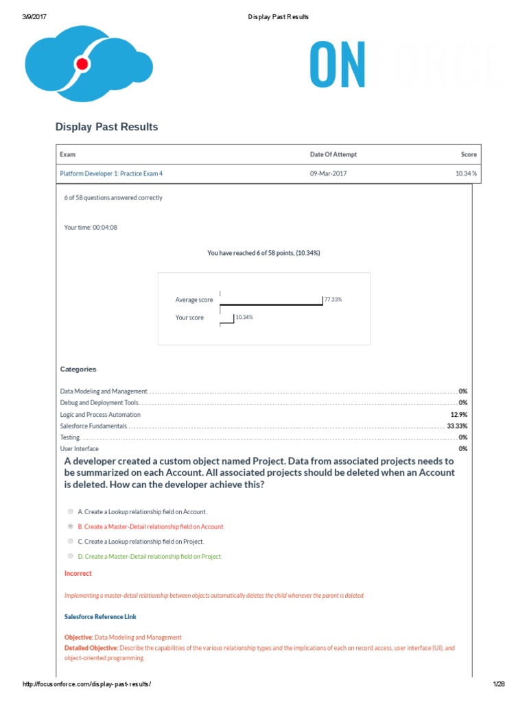 Platform Developer 1 - Practice Exam 4 - Test | PDF | Software ...