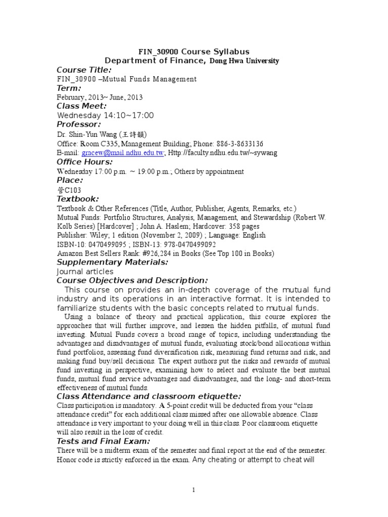 Mfms | Download Free PDF | Mutual Funds | Test (Assessment)