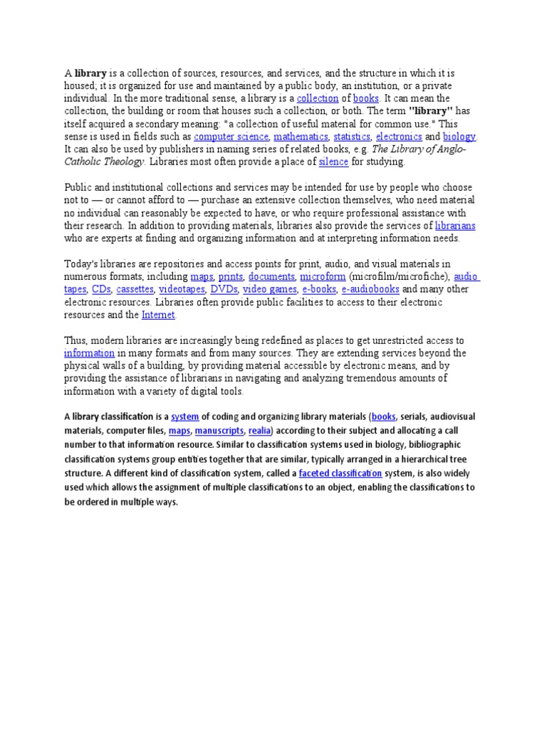 Library | PDF | Libraries | Microform