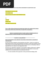 Sample Delinquency Letter | PDF | Debt | Arrears