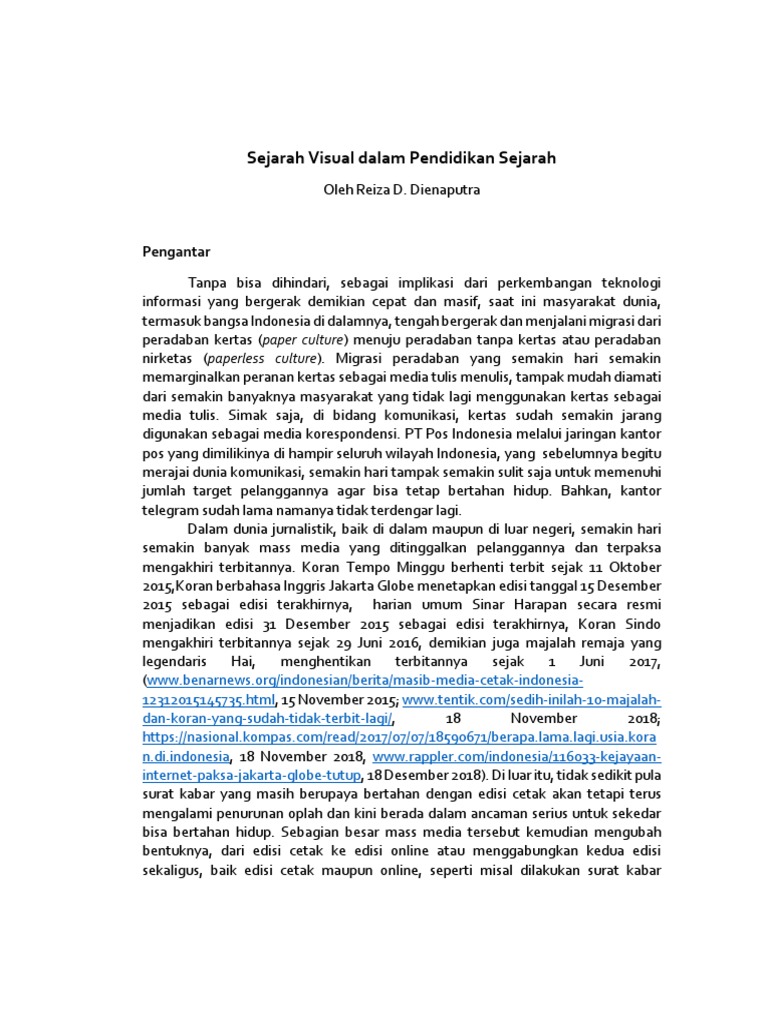 Sejarah Visual dalam Pendidikan Sejarah | PDF | Ilmu Sosial
