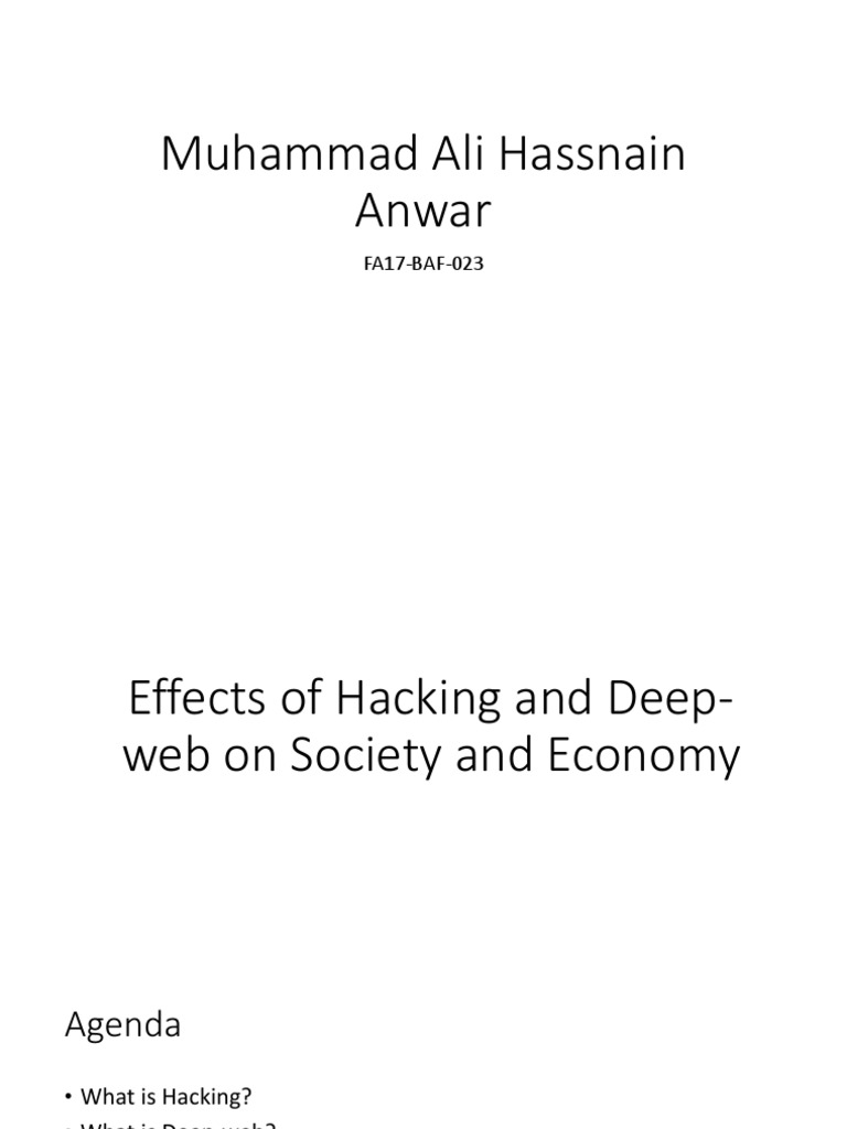 Hacking and Its Effects On Economy | PDF | Security Hacker | Tor ...