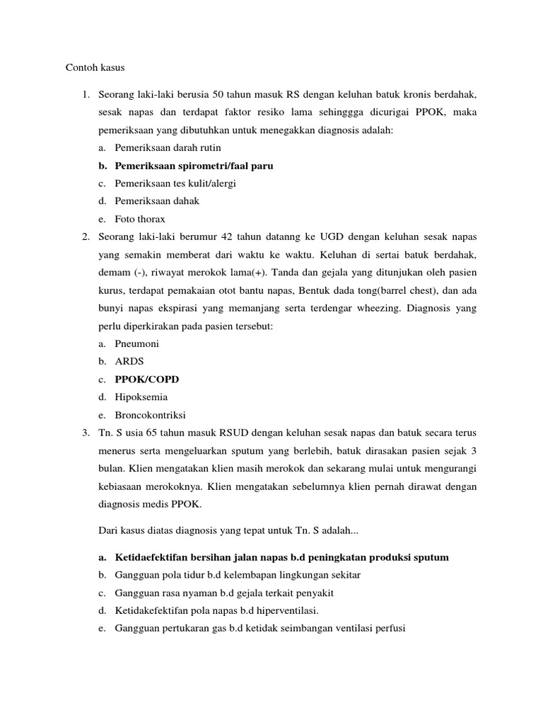 Contoh Kasus PPOK | PDF