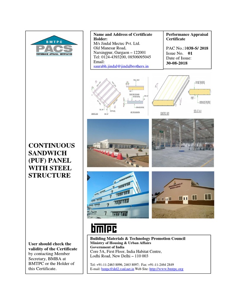 53 - PAC - CSP - Puff Panel | PDF | Wall | Specification (Technical ...