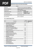 57-Power Transformer Installation Checklist | PDF | Transformer ...