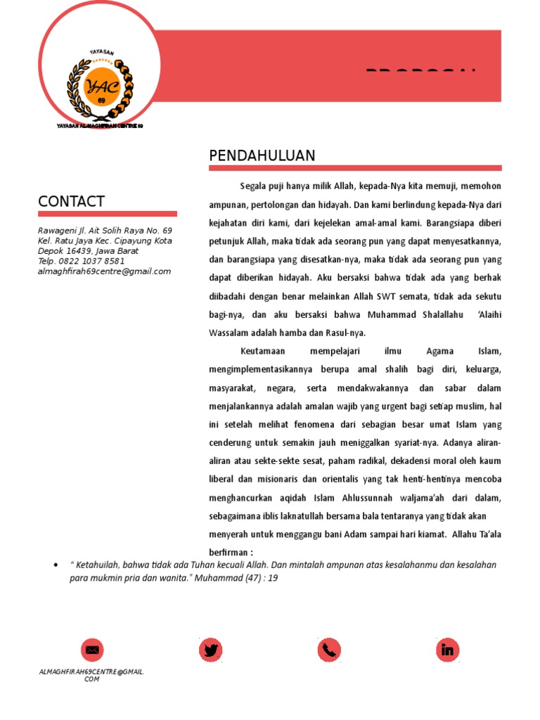 Proposal - Ponpes Ust. Asep | PDF