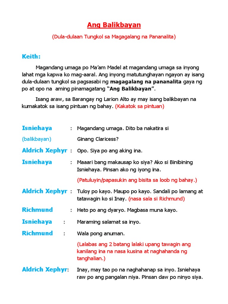 Dula Dulaan - Po at Opo | PDF