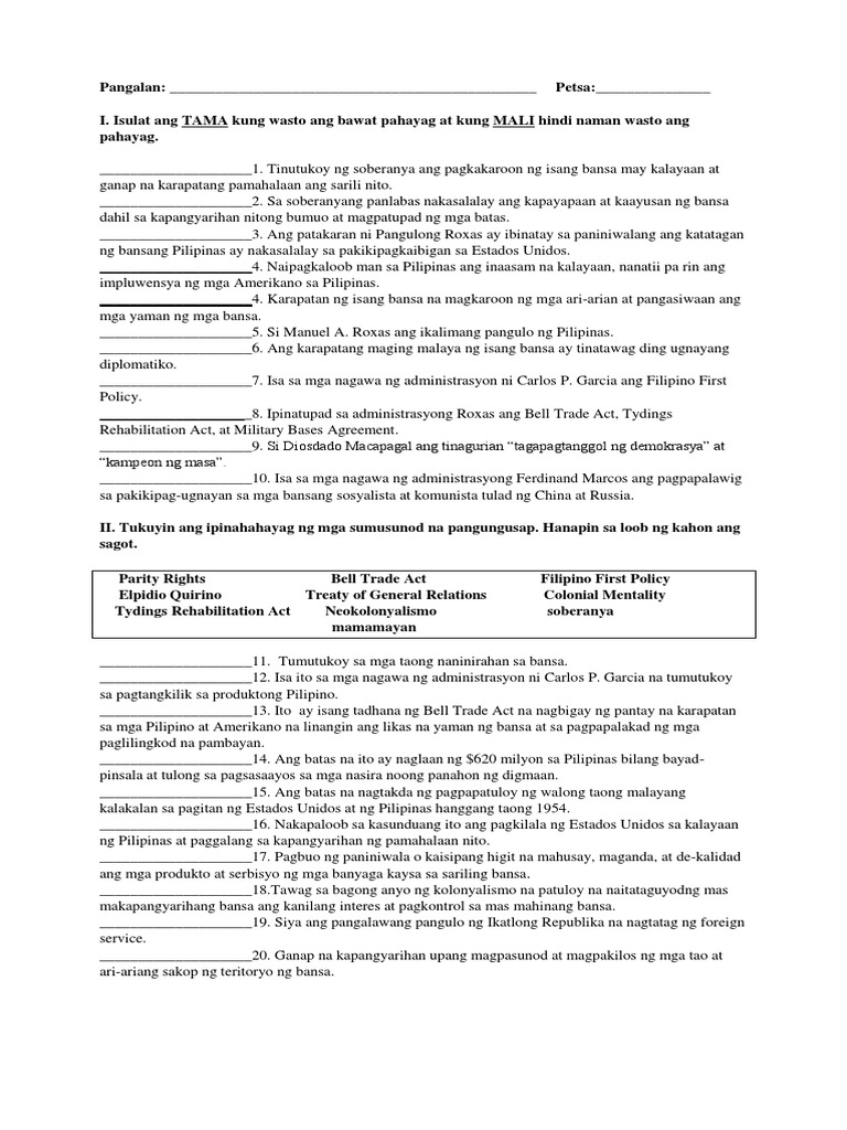 ST - Ap 6 - Q3 | PDF