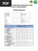 Format Check List Mobil Operasional | PDF