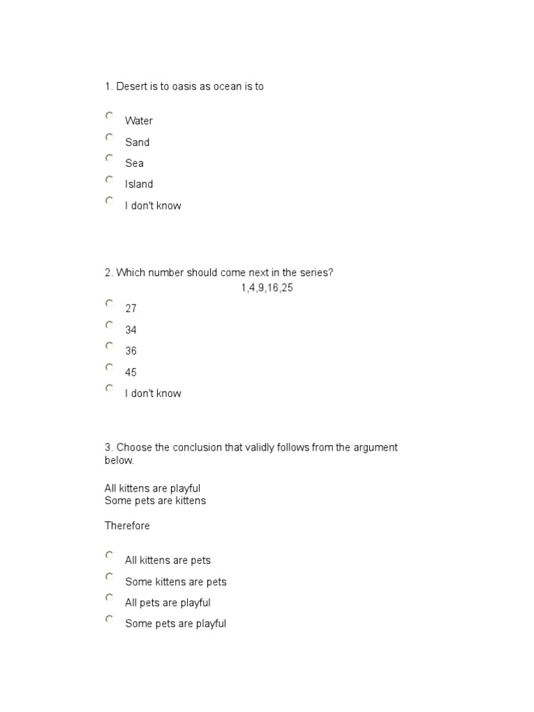 IQ Test | Download Free PDF | Wechsler Adult Intelligence Scale ...