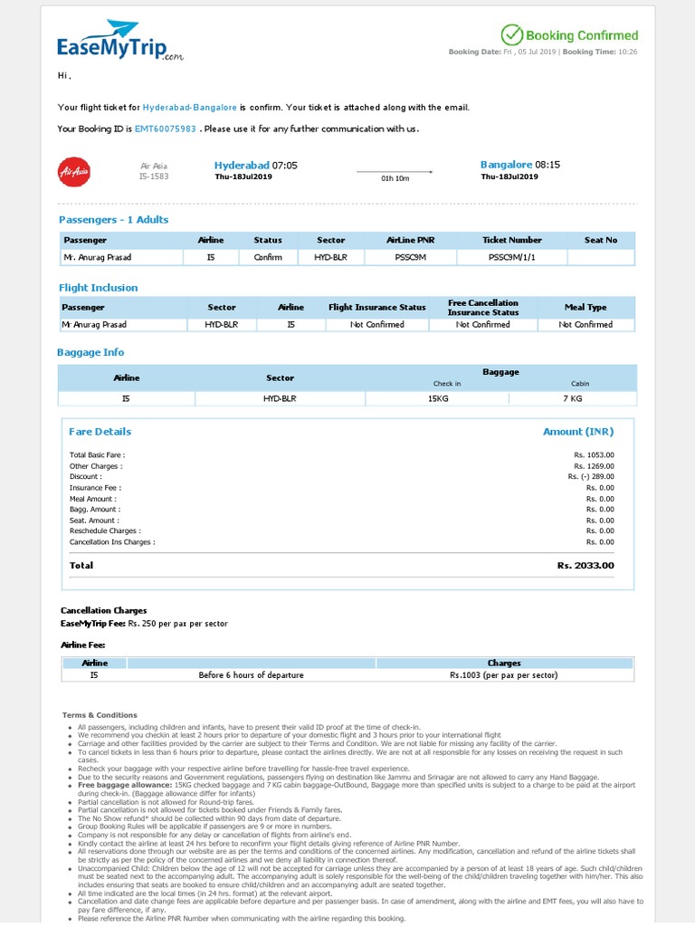 Hyd BLR (18:07) PDF | PDF | Airlines | Airport