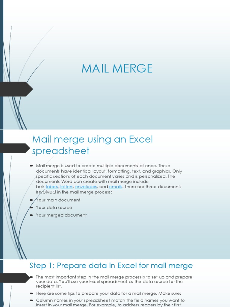 Mail Merge | Download Free PDF | Mail | Comma Separated Values