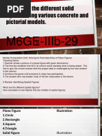 COT MATH 6 - Plane and Solid Figures | PDF | Length | Area